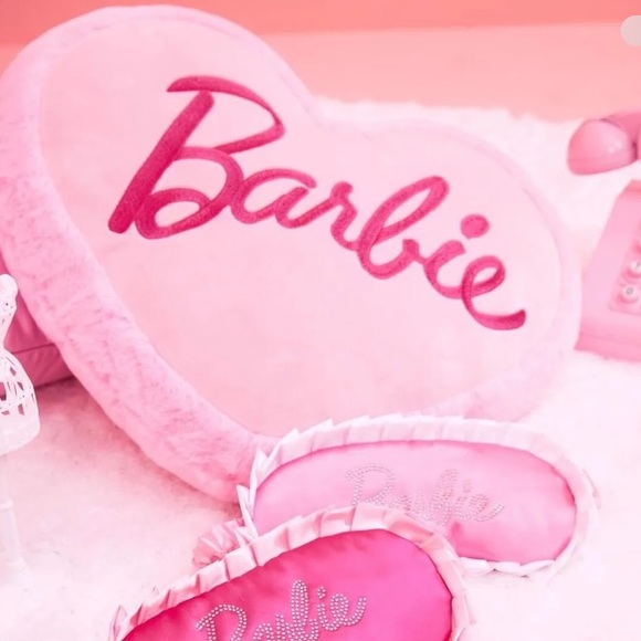 Barbie | Accents | Barbie X Miniso Pink Heart Pillow | Poshmark
